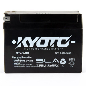 Batterie moto scooter KT4B-FA / YTX4B-BS / GT4B-BS SLA Kyoto Prête à l ...